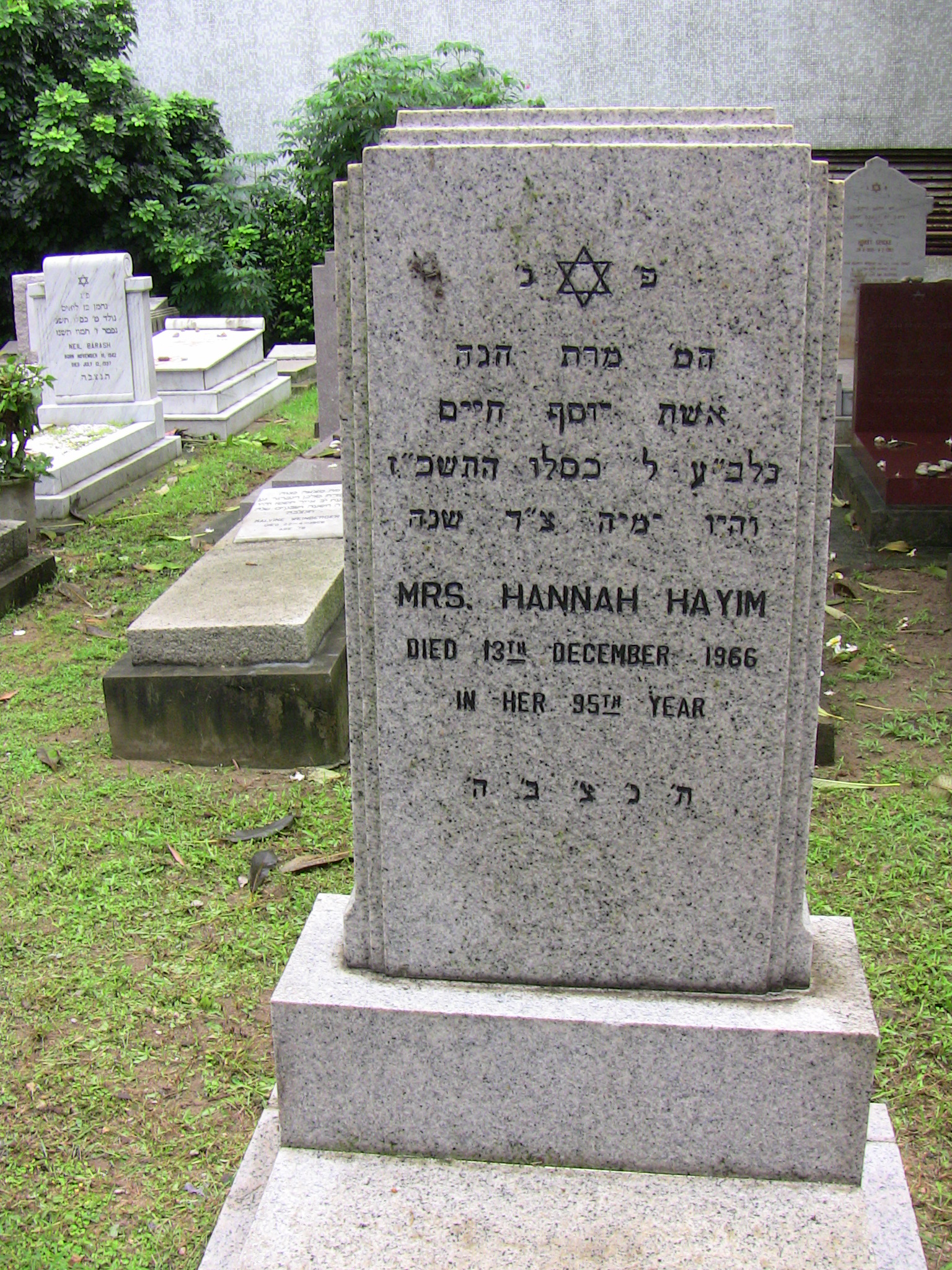 Hayim, Hannah – Jewish Historical Society of Hong Kong