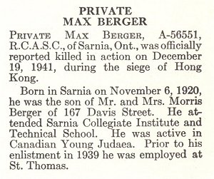 Berger, Max – Jewish Historical Society of Hong Kong
