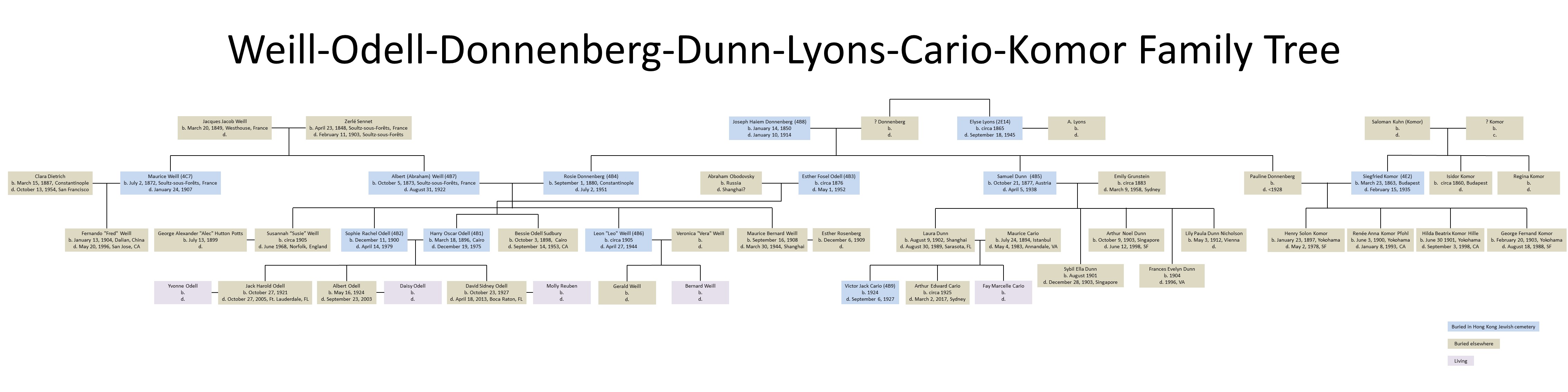 The Weill-Odell-Donnenberg-Dunn-Lyons-Cario-Komor Family Tree – Jewish ...